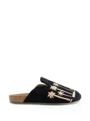 BAZISZT Sid Palm-tree-appliqué Mules