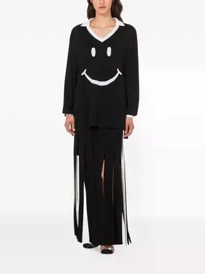 Moschino X Smiley Intarsia-knit Sweater