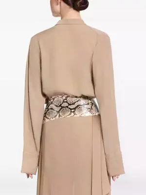 Elie Saab Draped Silk Blouse