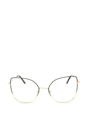 Marc Jacobs Cat Eye Frame Eyeglasses - Gold