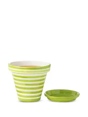 J-LINE Striped Flowerpot