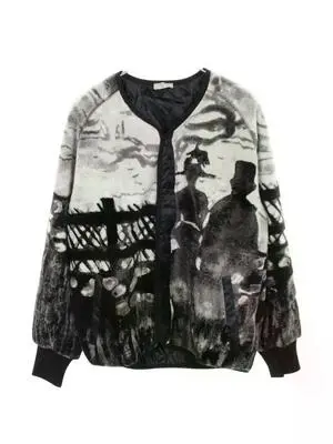 Dior X Peter Doig Collarless Jacket