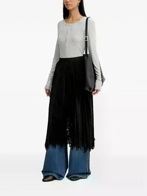 Munthe Grace Ribbed-knit Long-sleeved T-shirt