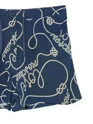 Moschino Rope-print Drawstring Shorts