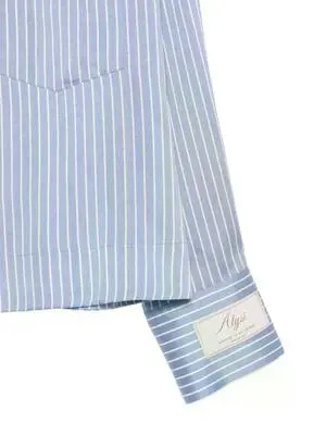 ALYSI Striped Chest-pocket Shirt