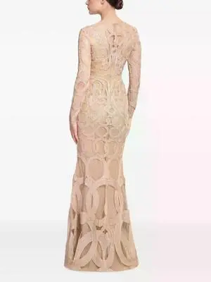 Elie Saab Sequin-embroidered Maxi Dress