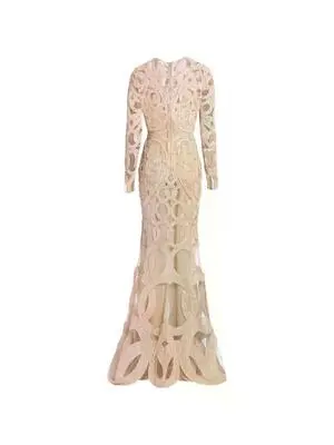 Elie Saab Sequin-embroidered Maxi Dress