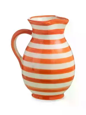 J-LINE Granada Striped Jug - Orange