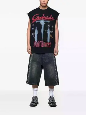 GODMADE Graphic-print Sleeveless T-shirt