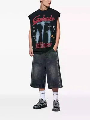 GODMADE Graphic-print Sleeveless T-shirt