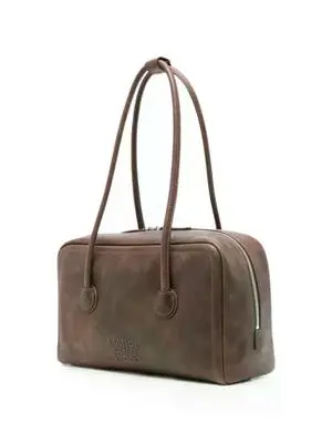 MARGESHERWOOD Logo-embossed Leather Tote Bag - Brown