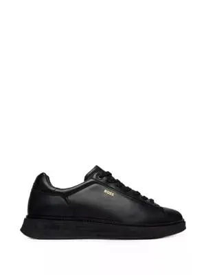 BOSS Logo-print Leather Sneakers