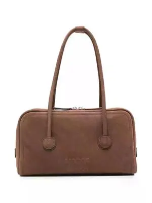 MARGESHERWOOD Logo-embossed Leather Shoulder Bag - Brown