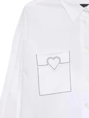 Moschino Heart-embroidered Shirt