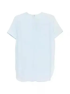 SIMONA CORSELLINI Crew-neck Blouse - Blue