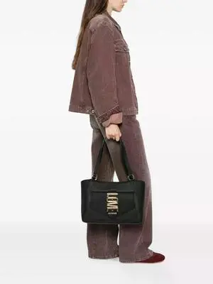 Moschino Logo Plaque Shoulder Bag