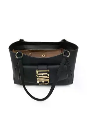 Moschino Logo Plaque Shoulder Bag