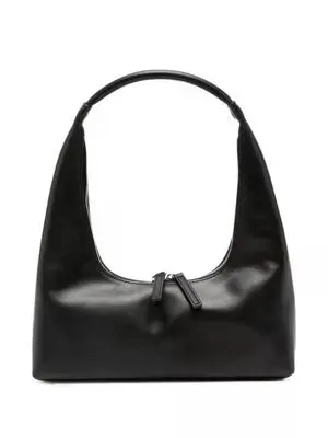 MARGESHERWOOD Logo-detail Leather Shoulder Bag - Black