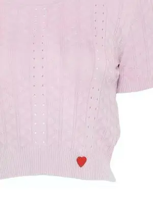 Moschino Heart-embroidered T-shirt