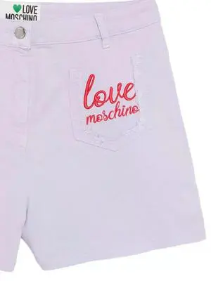 Moschino Logo-embroidered Shorts