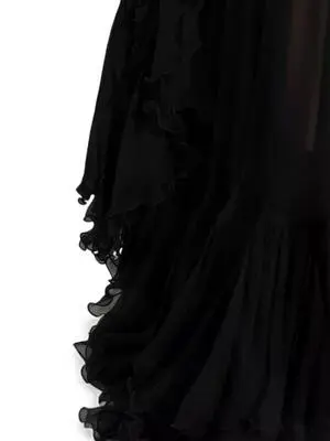 Chloé Ruffled Silk Skirt