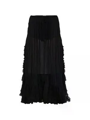 Chloé Ruffled Silk Skirt