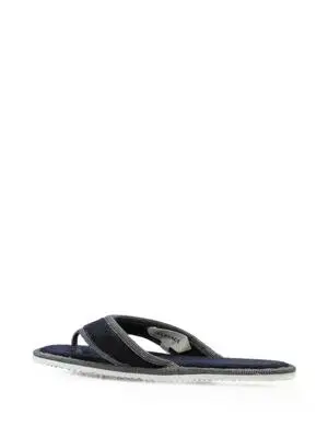 Versace Logo-embroidered Terry Slippers