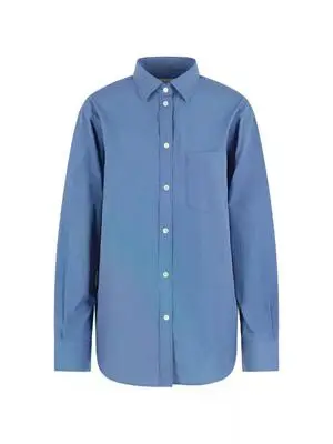 RÓHE Cotton-poplin Shirt - Blue