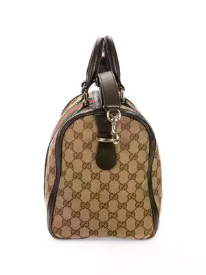 Gucci Gg Supreme Web Stripe Tote Bag
