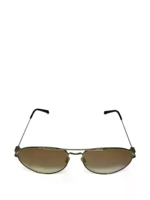 Givenchy Double Bridge Pilot Sunglasses - Gold
