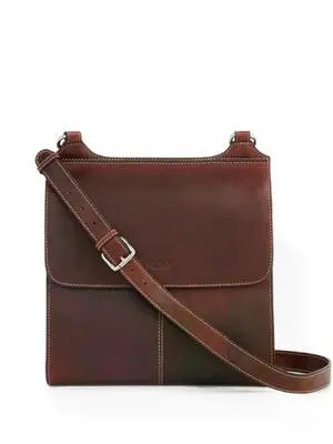 OSPREY Large Smithy Leather Crossbody Bag - Brown