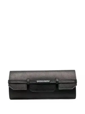 Dsquared2 Logo-appliqué Clutch Bag - Black