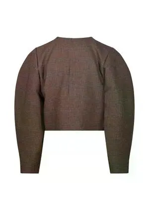 P.a.r.o.s.h Check Cropped Jacket