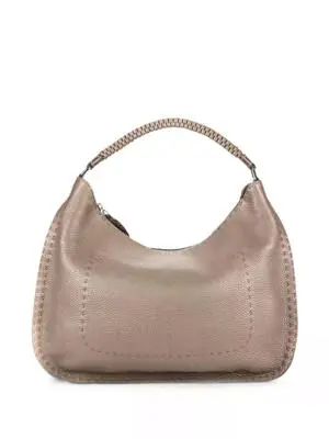 Fendi Selleria Whipstitch Tote Bag - Grey