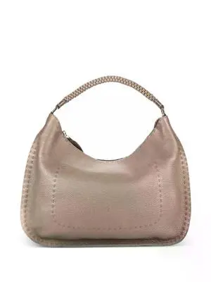 Fendi Selleria Whipstitch Tote Bag - Grey