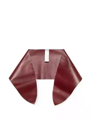 Givenchy Logo-debossed Leather Scarf - Red