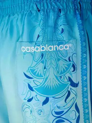 Casablanca Egypsonrug Silk Shorts