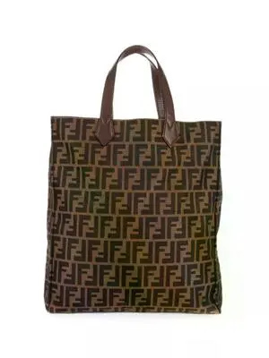 Fendi Zucca Canvas Tote Bag - Brown