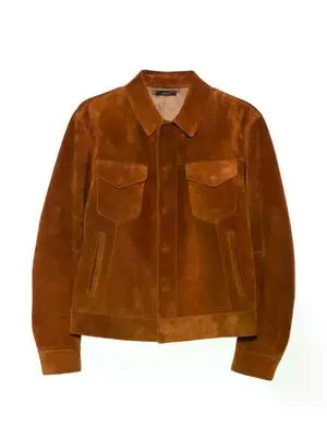 TOM FORD Suede Jacket - Brown