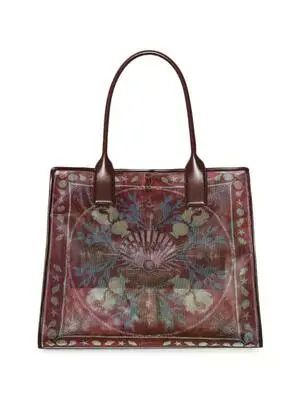 GANNI Graphic-print Mesh Tote Bag