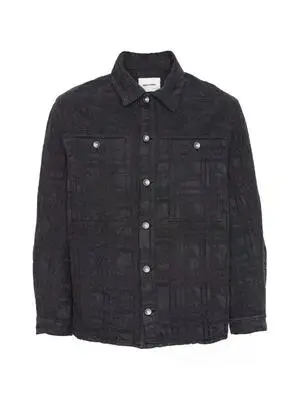 Henrik Vibskov Toadally Jacquard Shirt Jacket - Black