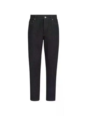 Brunello Cucinelli Indigo Cotton Contrast Stitch Jeans
