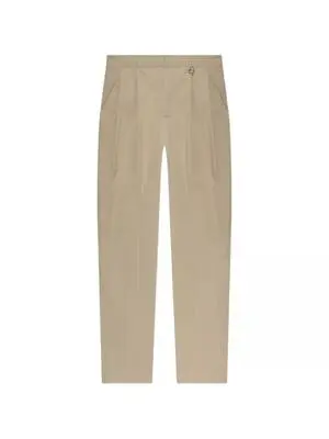 Casablanca Pleated Logo-plaque Wide-leg Trousers