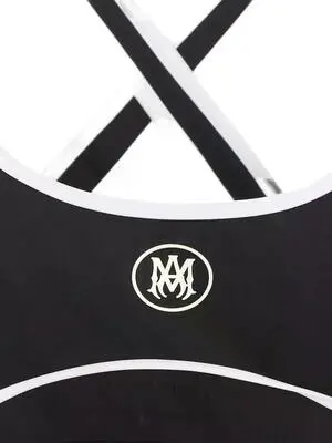 Amiri Ma Logo-detail Sports Bra - Black