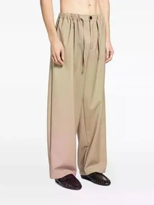 ROSE BURRITO Wool Wide-leg Trousers
