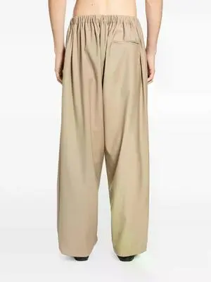ROSE BURRITO Wool Wide-leg Trousers