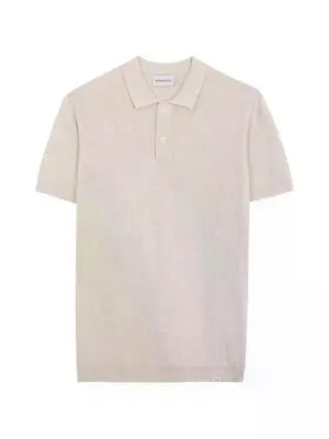 NOWADAYS Ribbed-knit Polo Shirt - Neutrals