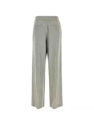 Brunello Cucinelli Monili-embellished Pinstripe Trousers