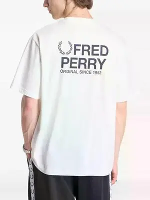 Fred Perry Logo-print T-shirt - White