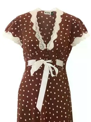 Rixo Marlice Polka-dot Silk Maxi Dress